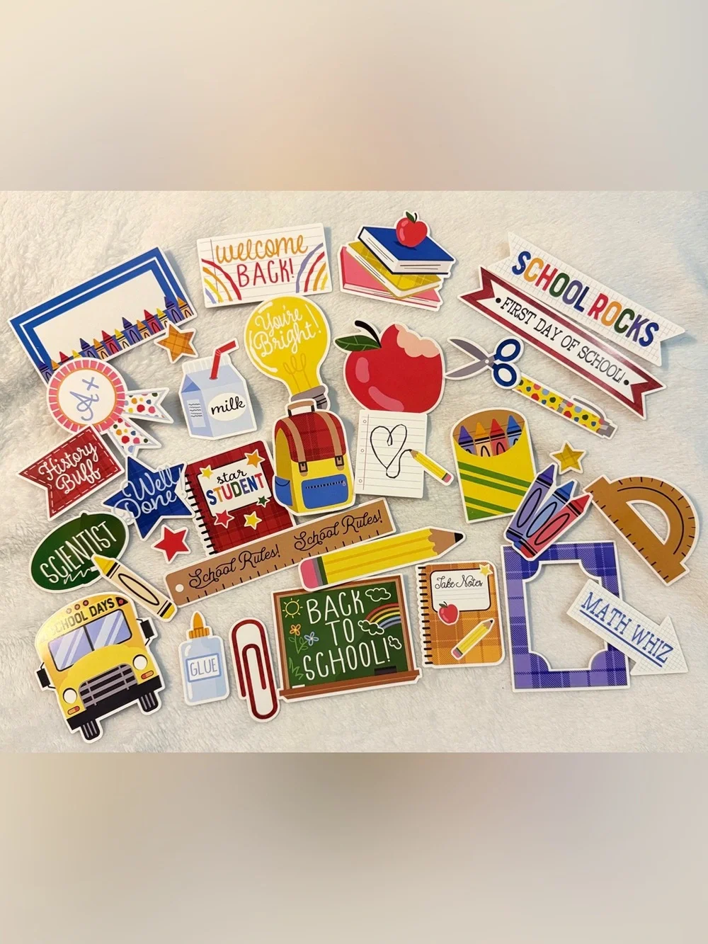 Sticko | Office | Sticko Stickers School Days Study Hard Scrapbook ...